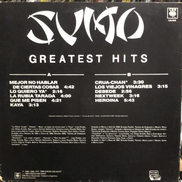 Sumo - Greatest Hits - Disco Intrépido